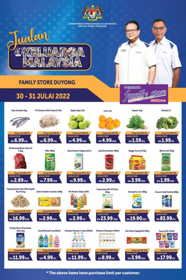 Program Jualan akan berlangsung di 4 cawangan Family Store Melaka pada ...