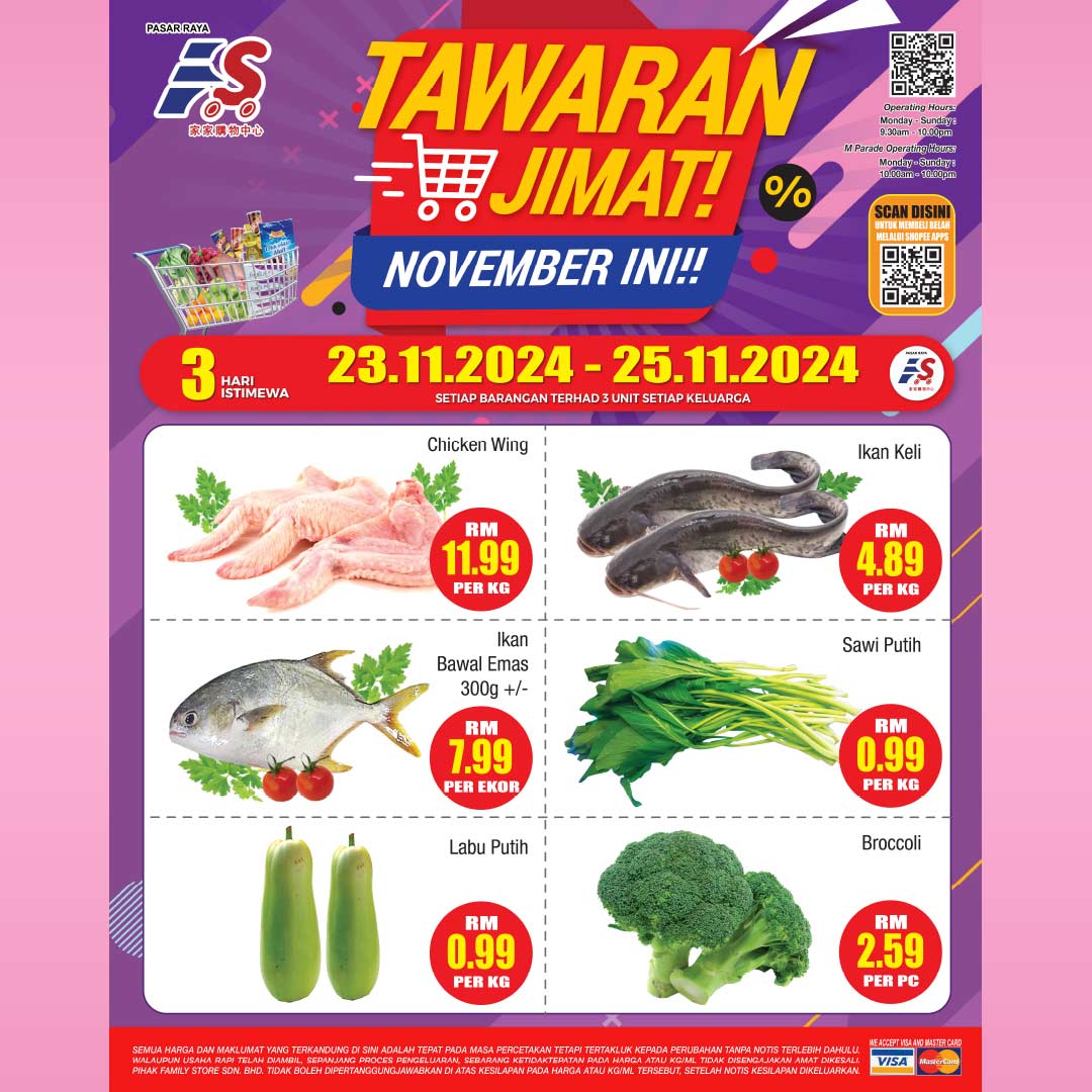 PROMOSI BESAR-BESARAN UNTUK ANDA DI BULAN NOVEMBER! - Family Store Melaka