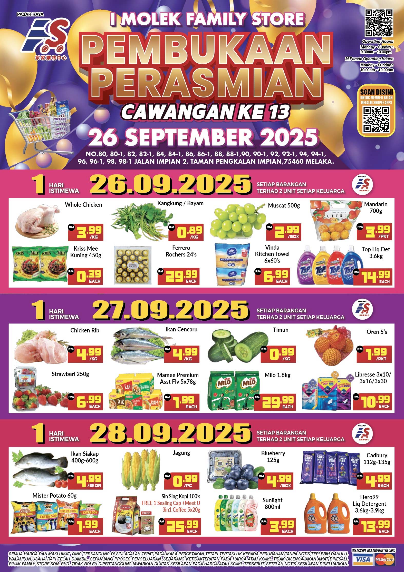 PROMOSI HEBAT SEMPENA PEMBUKAAN RASMI I MOLEK FAMILY STORE! - Family ...
